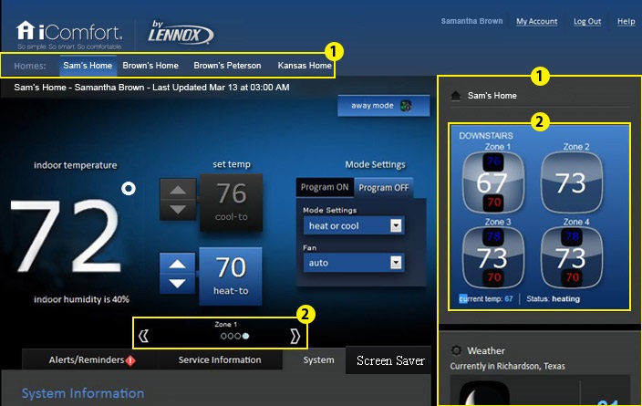 Lennox iComfort - Help